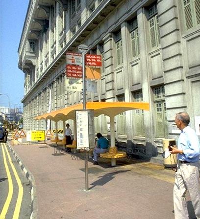 common orange bus stop at former hill street police station 1990 ...