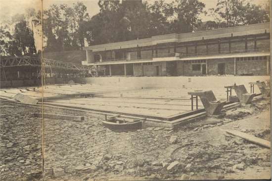 construction old police academy olympic sized 50m by 30m swimming pool ...