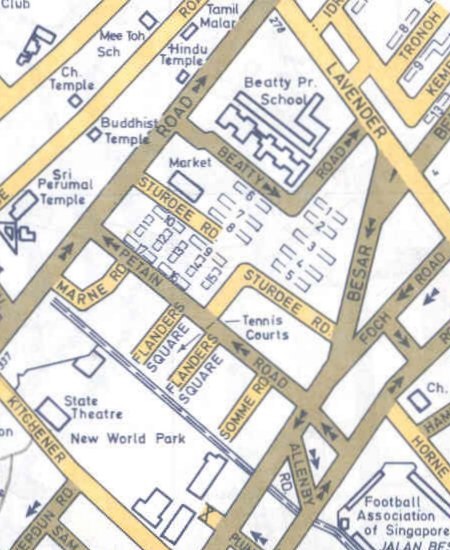 jalan besar estate map 1984 | Remember Singapore